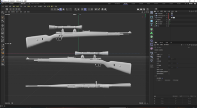 次世代 98K模型-枪械模型模型库-Cinema 4D(.c4d)模型下载-cg模型网