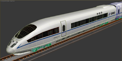 CRH380B（8辆编组）模型-火车/轨道车模型库-3ds Max(.max)模型下载-cg模型网