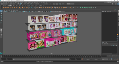 洋娃娃 货架模型-其他模型库-Blender(.blend)模型下载-cg模型网