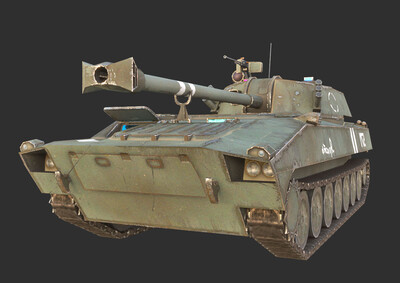 2S34坦克 装甲车模型-装甲车／坦克模型库-FBX(.fbx)模型下载-cg模型网
