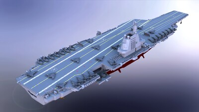 CV003 福建舰模型-军舰模型库-SolidWorks(.sldprt/.sldasm/.slddrw)模型下载-cg模型网