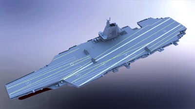 CV003 福建舰模型-军舰模型库-SolidWorks(.sldprt/.sldasm/.slddrw)模型下载-cg模型网