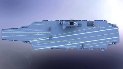 CV003 福建舰模型-军舰模型库-SolidWorks(.sldprt/.sldasm/.slddrw)模型下载-cg模型网