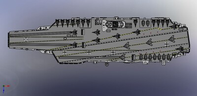 CV003 福建舰模型-军舰模型库-SolidWorks(.sldprt/.sldasm/.slddrw)模型下载-cg模型网