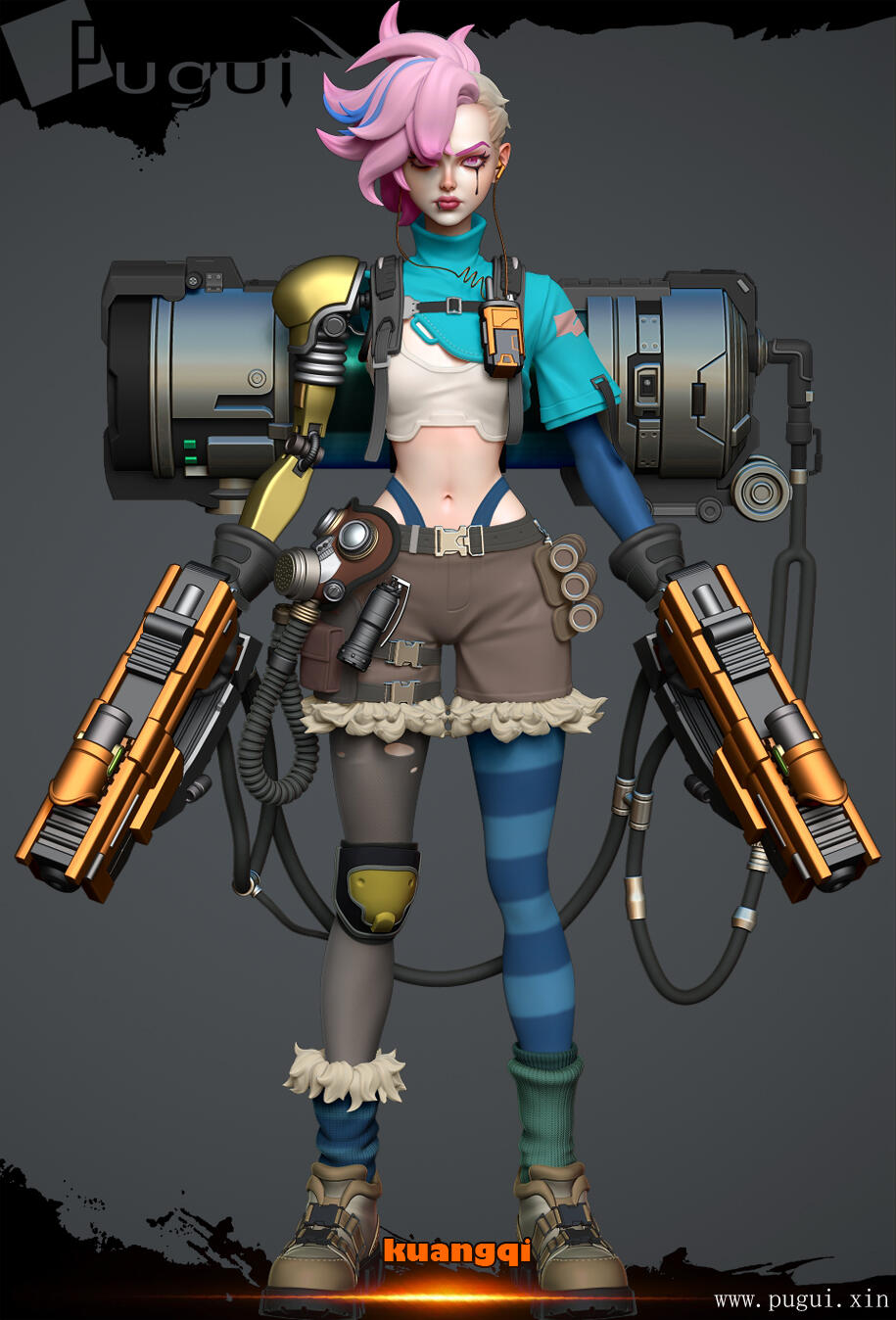 【pugui游戏】--18期角色精品班学员作品模型 - 角色/人物/生物 - 作品模型 - CG模型网