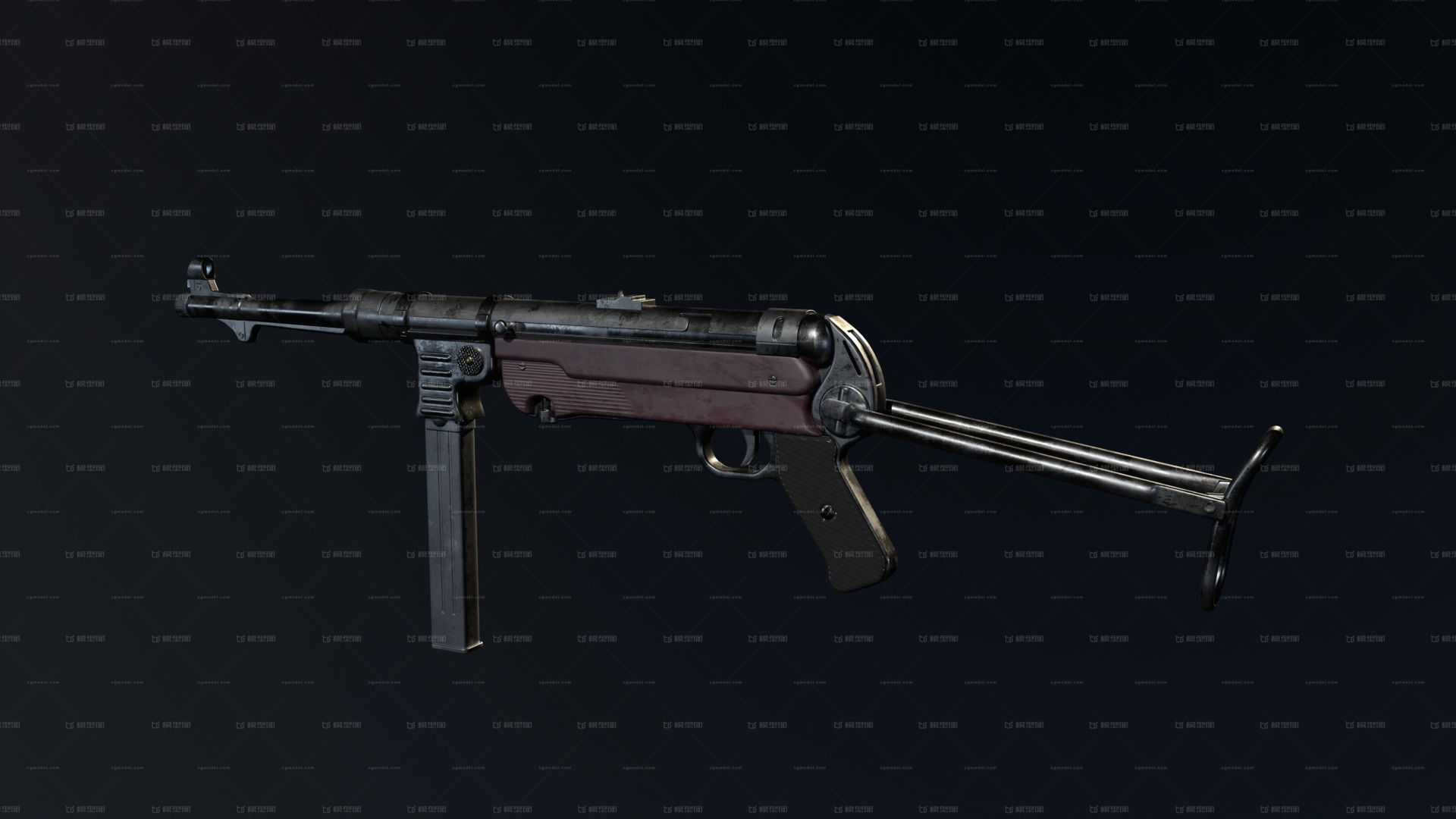 PBR 二战德国模型-枪械模型模型库-Maya(.ma/.mb)模型下载-cg模型网