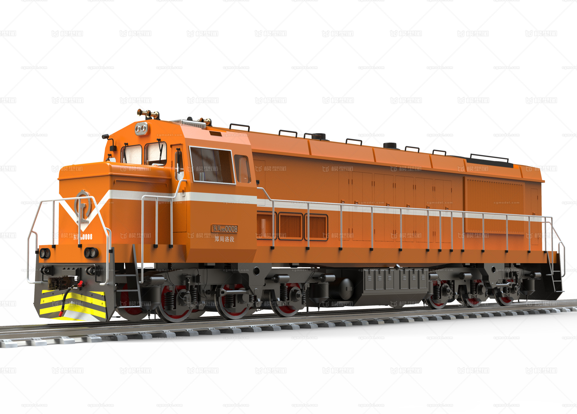中国铁路东风5D内燃机车模型-火车/轨道车模型库-Rhinoceros 3D(.3dm)模型下载-cg模型网