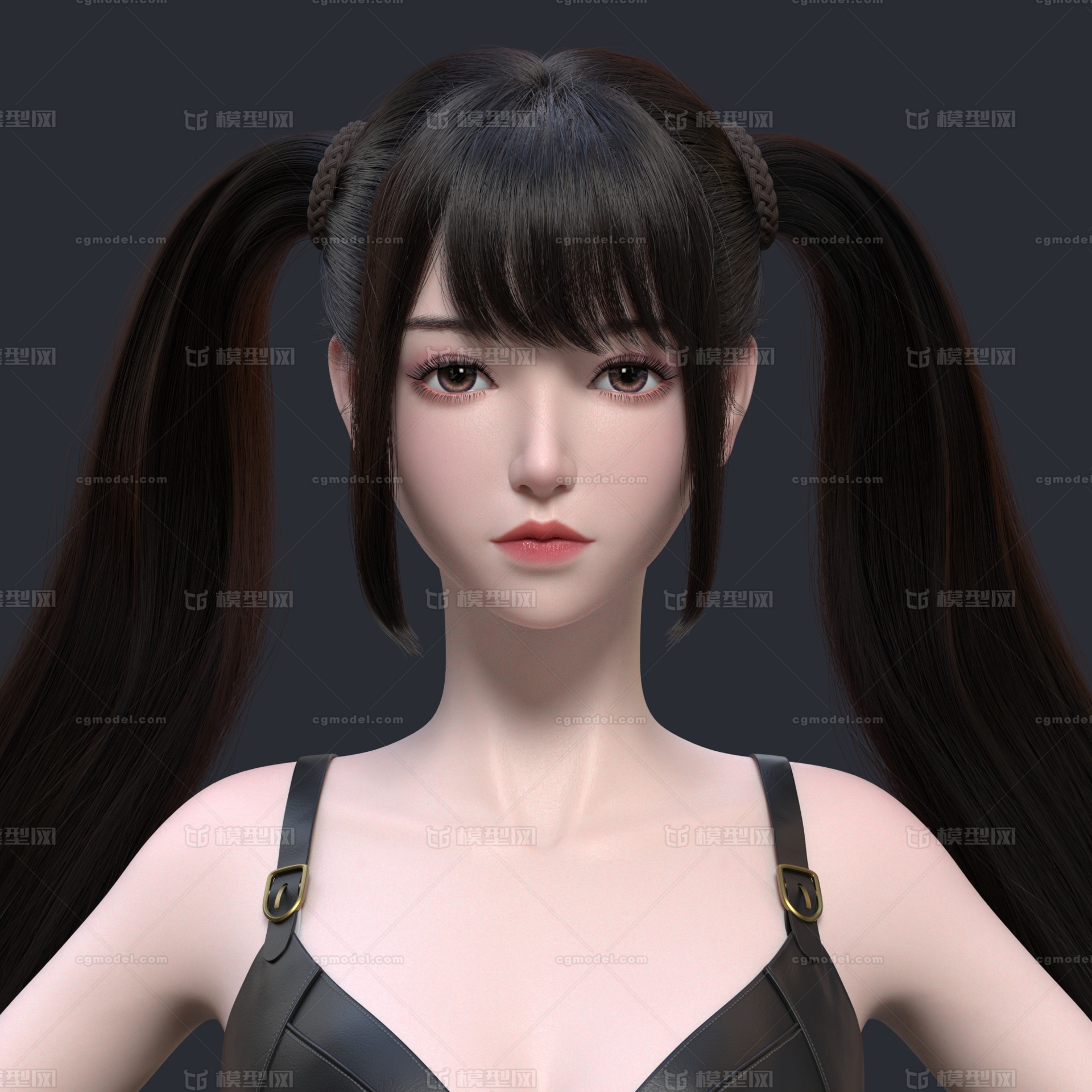 原创 美型模型-女人模型库-Maya(.ma/.mb)模型下载-cg模型网