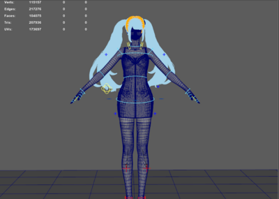 原创 美型模型-女人模型库-Maya(.ma/.mb)模型下载-cg模型网