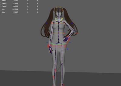 原创 美型模型-女人模型库-Maya(.ma/.mb)模型下载-cg模型网