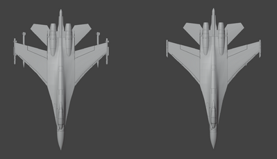 歼16 歼16D战斗机模型-军用飞机模型库-Blender(.blend)模型下载-cg模型网