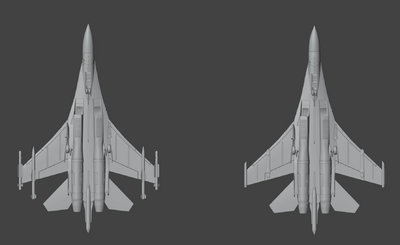 歼16 歼16D战斗机模型-军用飞机模型库-Blender(.blend)模型下载-cg模型网