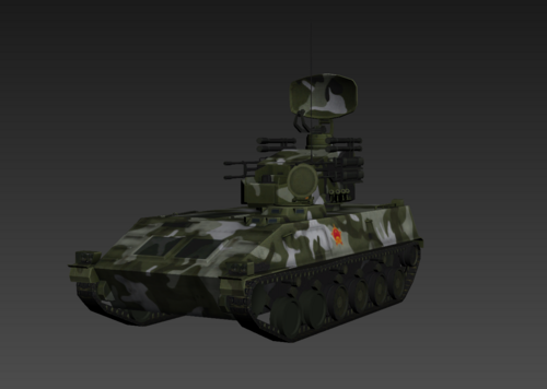 PGZ-95 AA自行高射炮模型-装甲车／坦克模型库-3ds Max(.max)模型下载-cg模型网