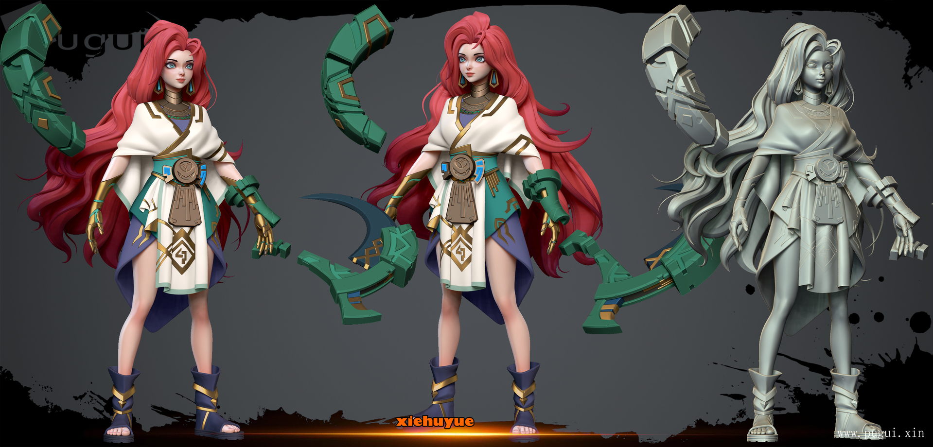 【pugui游戏】--17期角色精品班作品模型 - 角色/人物/生物 - 作品模型 - CG模型网