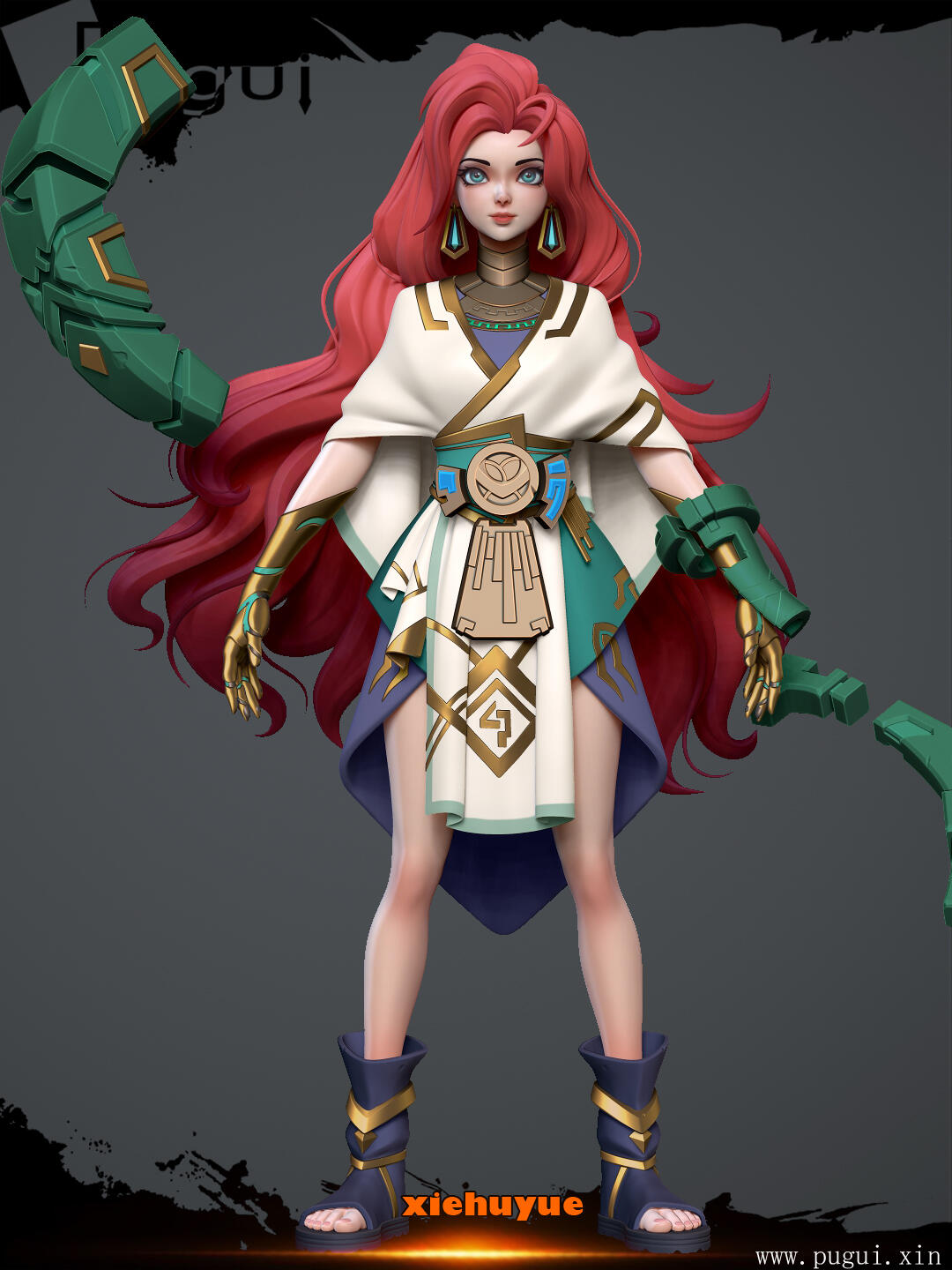 【pugui游戏】--17期角色精品班作品模型 - 角色/人物/生物 - 作品模型 - CG模型网