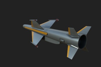 KD-88导弹 PBR材质模型-火炮器械模型库-3ds Max(.max)模型下载-cg模型网