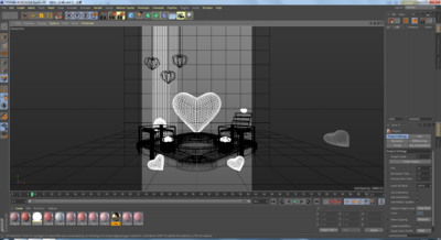 爱心礼盒 520创意场景模型-粉色模型库-Cinema 4D(.c4d)模型下载-cg模型网