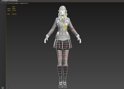 次世代 精灵模型-女人模型库-OBJ(.obj/.mtl)模型下载-cg模型网