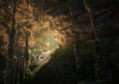 UE4/UE5 天然洞穴模型-自然场景模型库-FBX(.fbx)模型下载-cg模型网