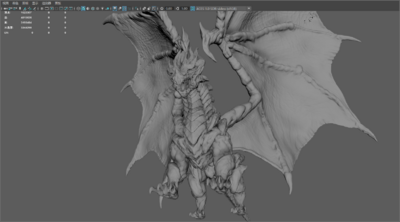 飞龙 ***模型模型-神话类模型库-OBJ(.obj/.mtl)模型下载-cg模型网