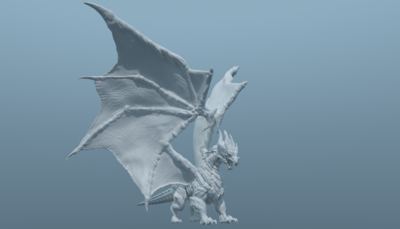 飞龙 ***模型模型-神话类模型库-OBJ(.obj/.mtl)模型下载-cg模型网