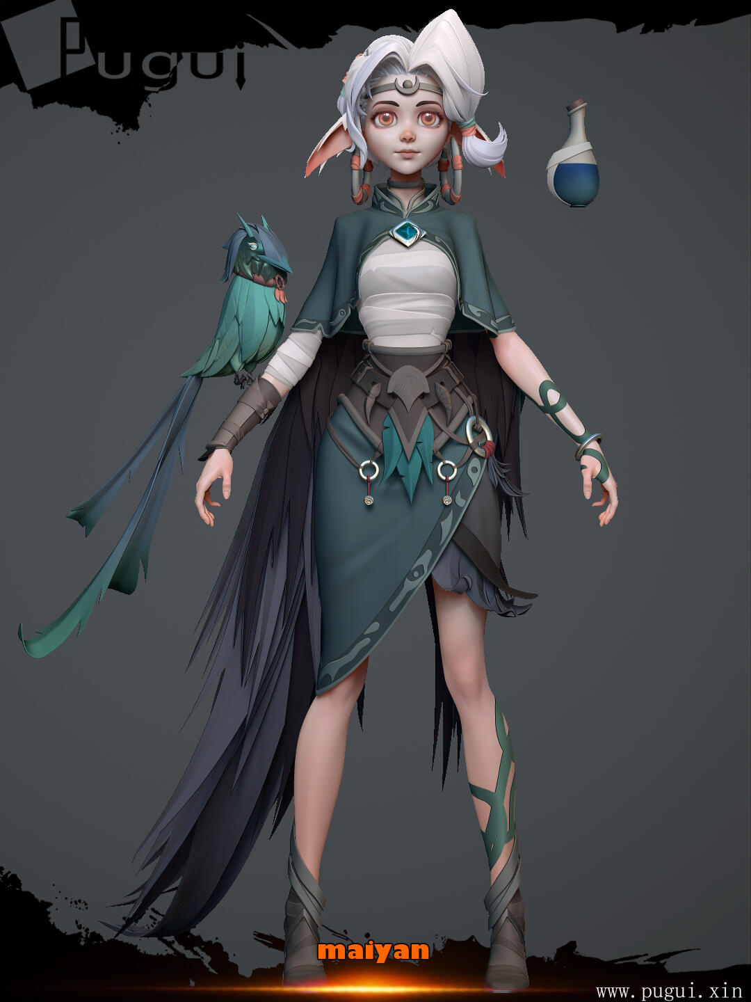 【pugui游戏】--17期角色精品班角色作品模型 - 角色/人物/生物 - 作品模型 - CG模型网