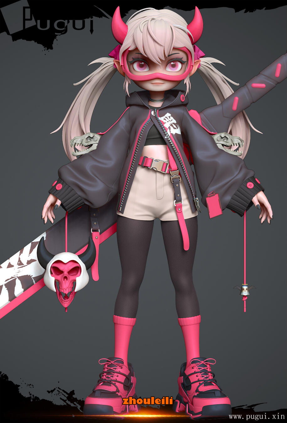 【pugui游戏】--17期角色精品班角色作品模型 - 角色/人物/生物 - 作品模型 - CG模型网