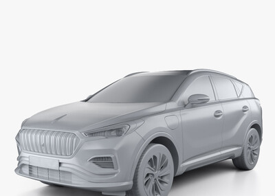 红旗轿车 E-HS3模型-轿车模型库-3D Studio(.3ds)模型下载-cg模型网