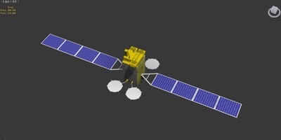 AP-6D亚太6D通信卫星 附带fbx模型-人造地球卫星模型库-3ds Max(.max)模型下载-cg模型网