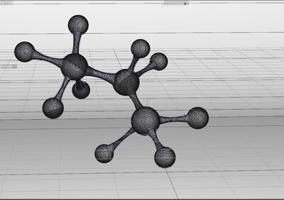 分子链结构 生物成分融合模型-组织模型库-Cinema 4D(.c4d)模型下载-cg模型网