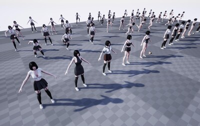 UE4/UE5性感 女学生美女模型-孩子-女模型库-FBX(.fbx)模型下载-cg模型网