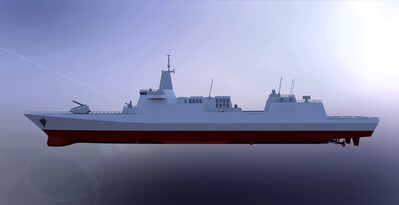 055B驱逐舰 电磁炮模型-军舰模型库-SolidWorks(.sldprt/.sldasm/.slddrw)模型下载-cg模型网