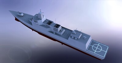 055B驱逐舰 电磁炮模型-军舰模型库-SolidWorks(.sldprt/.sldasm/.slddrw)模型下载-cg模型网