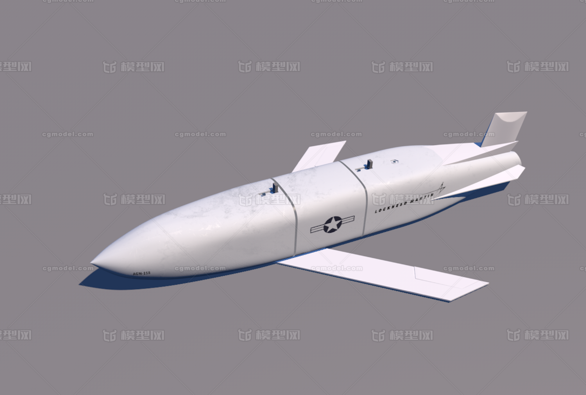 AGM-158联合防区外空地导弹 LRASM拉萨姆模型-火炮器械模型库-FBX(.fbx)模型下载-cg模型网