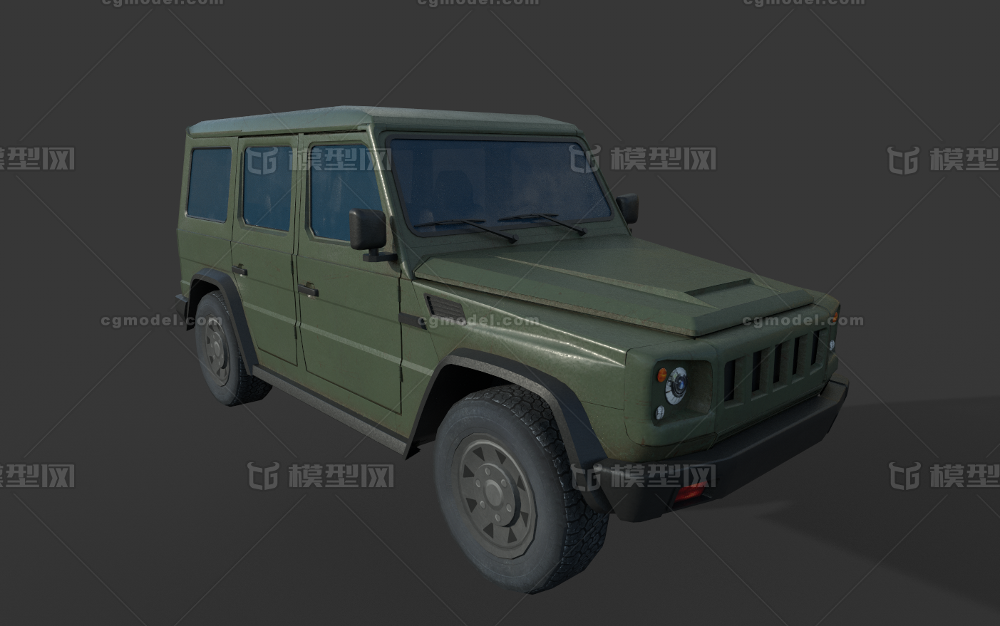 BJ80 北京吉普模型-越野车/SUV模型库-Maya(.ma/.mb)模型下载-cg模型网