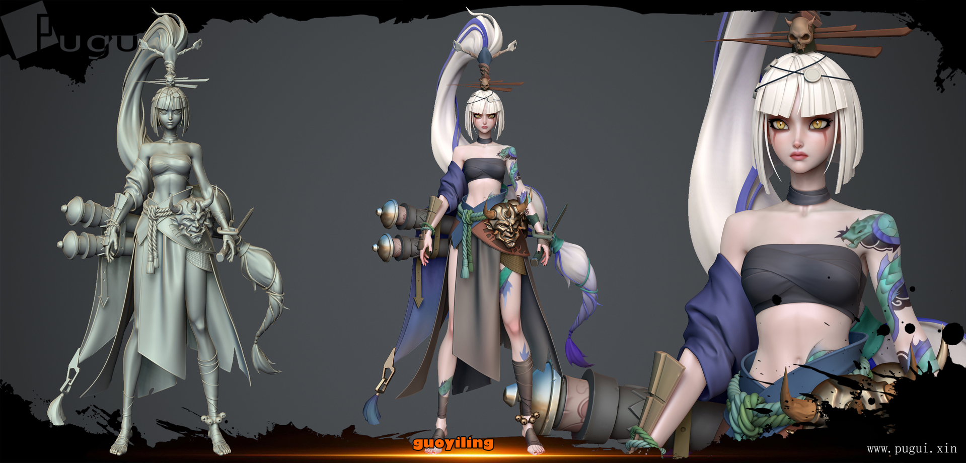 【pugui游戏】--17期角色精品班-学员作品模型 - 角色/人物/生物 - 作品模型 - CG模型网