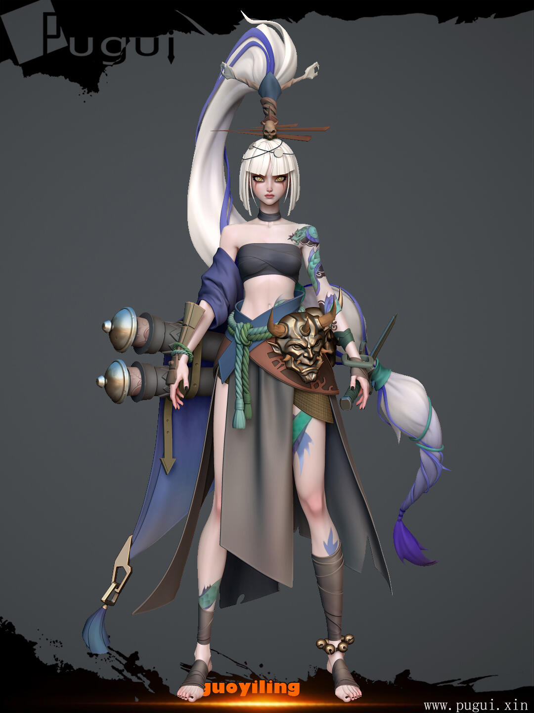 【pugui游戏】--17期角色精品班-学员作品模型 - 角色/人物/生物 - 作品模型 - CG模型网