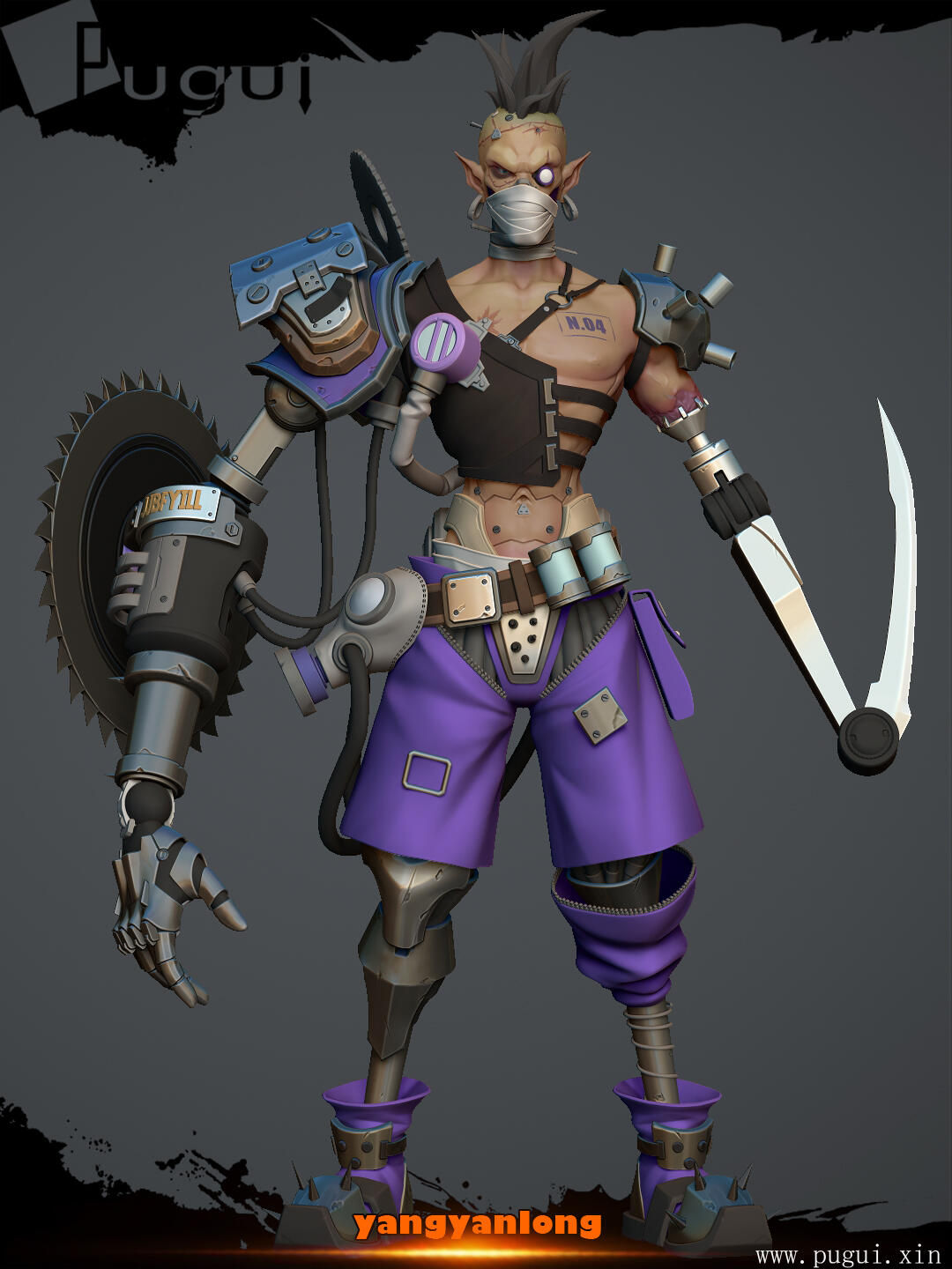 【pugui游戏】--17期角色精品班-学员作品模型 - 角色/人物/生物 - 作品模型 - CG模型网