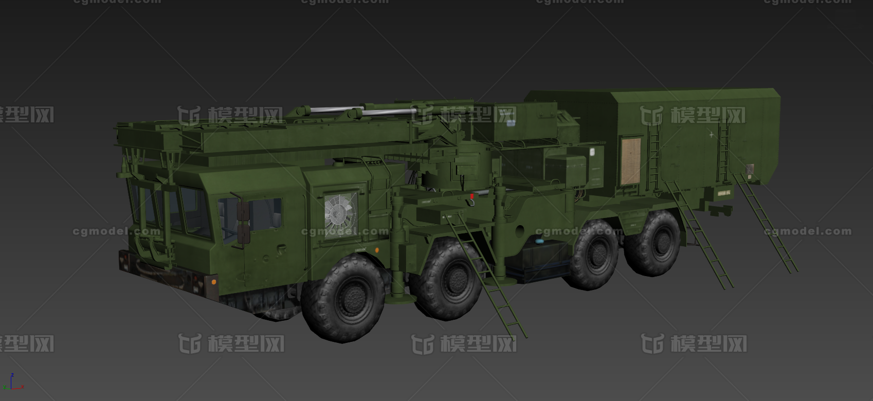 S-500防空系统96L6E雷达（中国版）模型-其他模型库-3ds Max(.max)模型下载-cg模型网