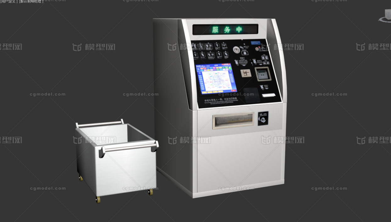 TVM自助售票机带内部结构模型-电机部件模型库-3ds Max(.max)模型下载-cg模型网