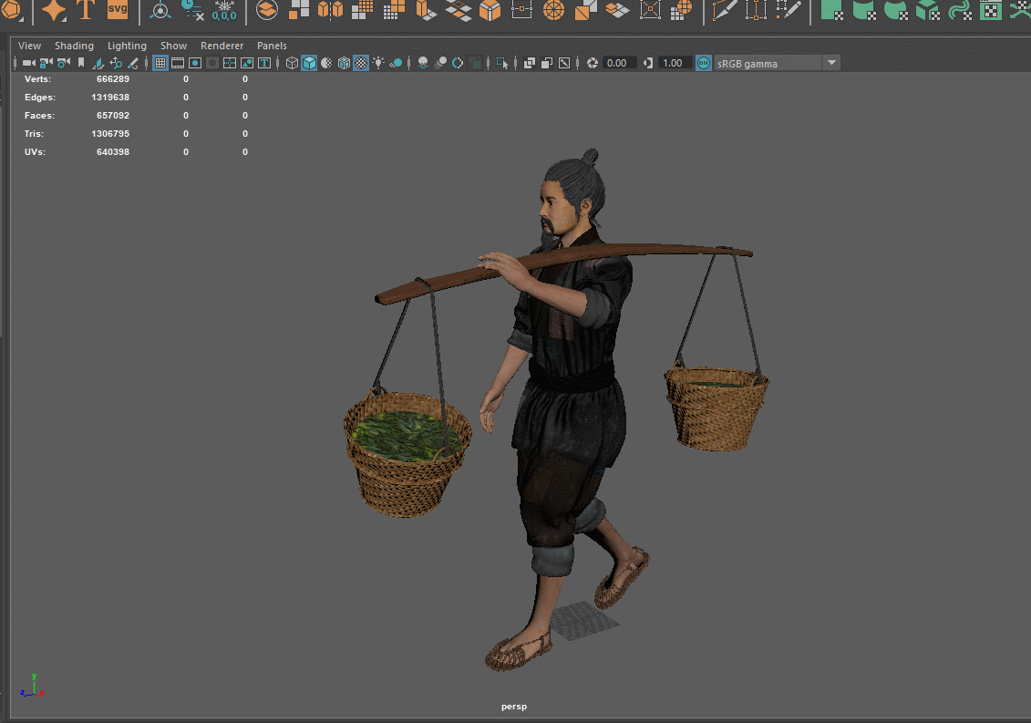 古代人 古代劳役模型-男人模型库-FBX(.fbx)模型下载-cg模型网