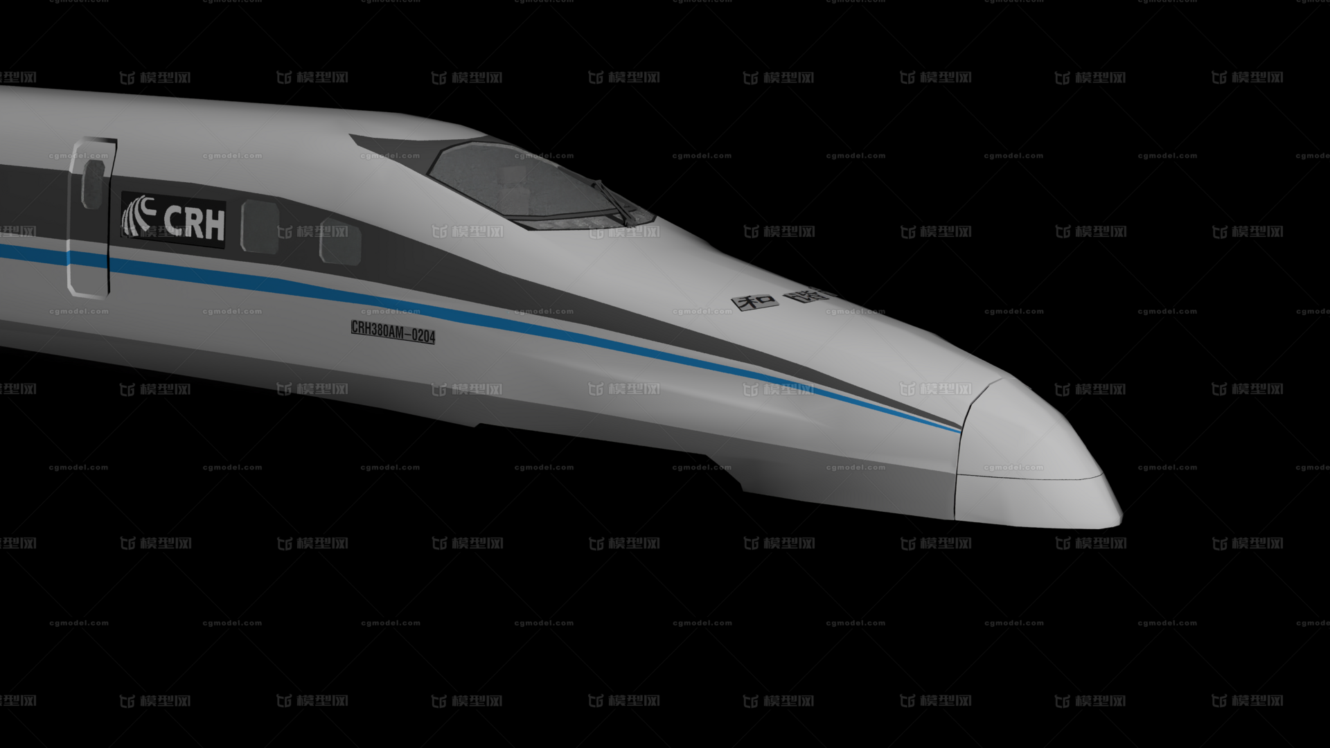 CRH380AM-0204动检模型模型-火车/轨道车模型库-OBJ(.obj/.mtl)模型下载-cg模型网