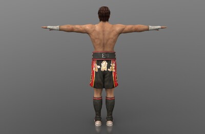 WWC 拳击冠军模型-男人模型库-FBX(.fbx)模型下载-cg模型网