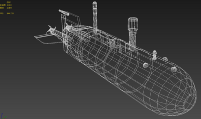 hsu001无人潜航器模型-无人机模型库-3ds Max(.max)模型下载-cg模型网