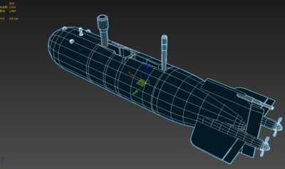 hsu001无人潜航器模型-无人机模型库-3ds Max(.max)模型下载-cg模型网