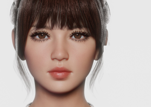 现代cg写实影视模型 韩国美女 CG角色 maya cg模型-女人模型库-Blender(.blend)模型下载-cg模型网