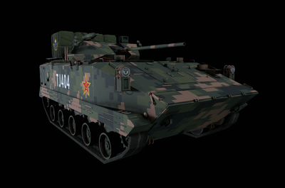 ZBD03 空降车模型-装甲车／坦克模型库-FBX(.fbx)模型下载-cg模型网