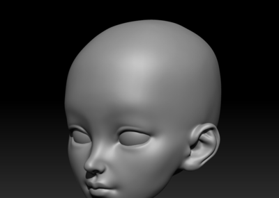 忧郁脸bjd小萝莉 bjd模型-孩子-女模型库-Zbrush(.zpr)模型下载-cg模型网