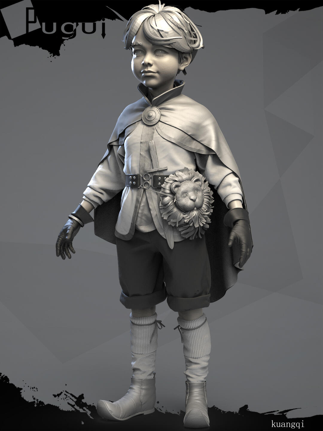 【pugui游戏】--17期角色精品班-学员作品模型 - 角色/人物/生物 - 作品模型 - CG模型网