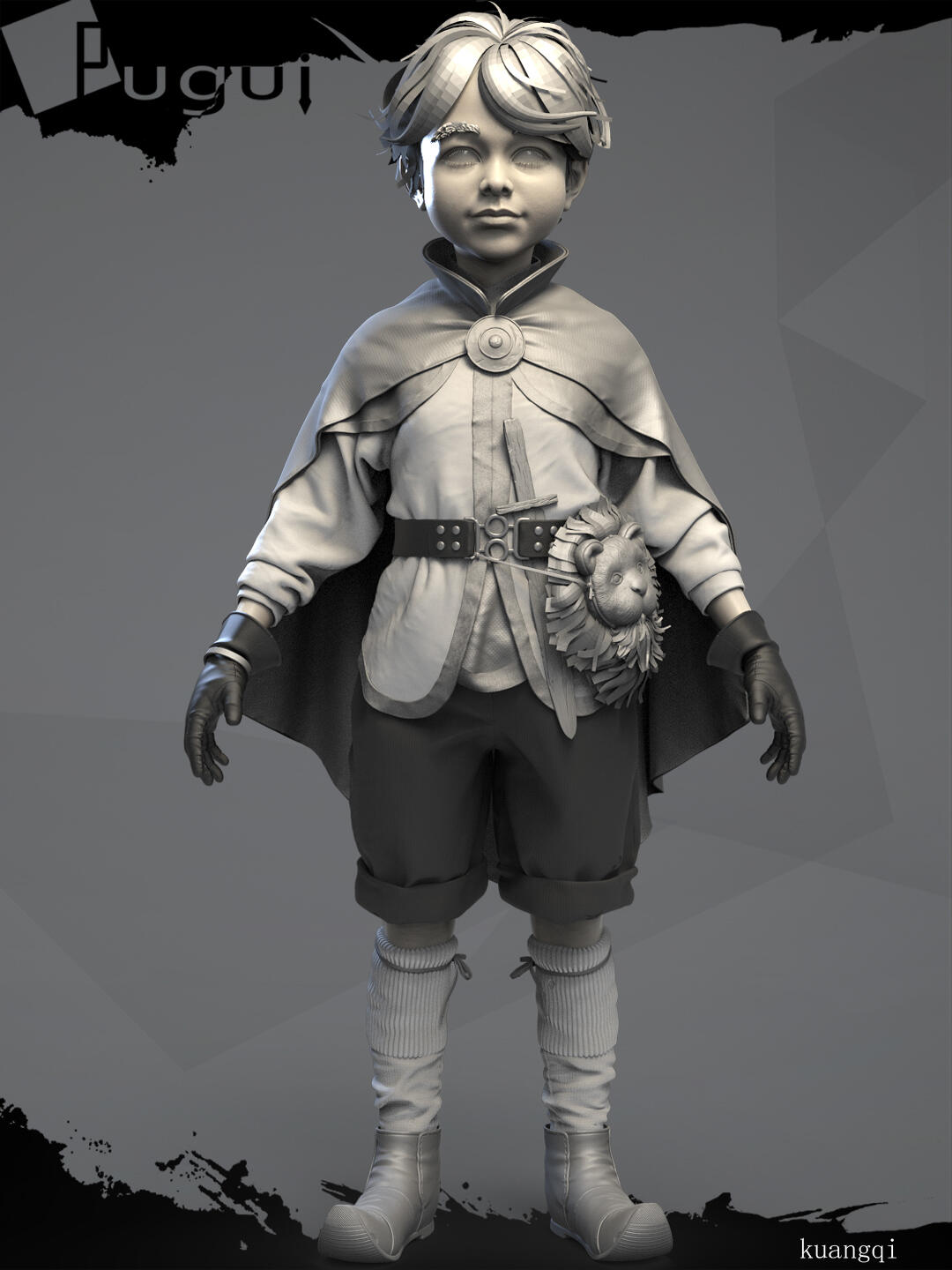 【pugui游戏】--17期角色精品班-学员作品模型 - 角色/人物/生物 - 作品模型 - CG模型网